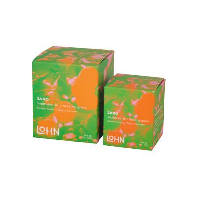 China Rectangle Green Candle Packing Box With Foam Insert 15 X 15 X 5cm Size for sale