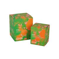 China Rectangle Green Candle Packing Box With Foam Insert 15 X 15 X 5cm Size for sale