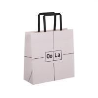China 230gsm White Kraft Paper Packaging Bags Rectangle For Clothing Jewelry for sale