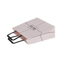 China 230gsm White Kraft Paper Packaging Bags Rectangle For Clothing Jewelry for sale