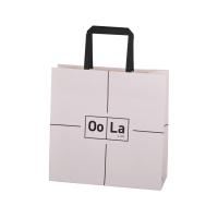 China 230gsm White Kraft Paper Packaging Bags Rectangle For Clothing Jewelry for sale