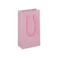 China 210gsm Coated Paper Gift Packing Paper Bags Pink Color Multipurpose OEM for sale