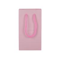 China 210gsm Coated Paper Gift Packing Paper Bags Pink Color Multipurpose OEM for sale