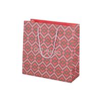 China PP Twist Handle Paper Packaging Bags 230gsm White Kraft Paper Material for sale
