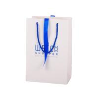 China 190gsm SBS White Paper Shopping Bags With Handles 8 X 6 X 12 Inches for sale