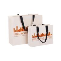 China 200g White Color Custom Printing Paper Bags With Matte Lamination Varnish UV Coating for sale