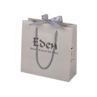 China Nylon Rope Custom Logo Paper Bags , Kraft Paper Carrier Bags 20x30x12cm for sale