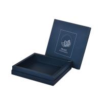 China Dark Blue Paperboard Chocolate Paper Boxes Square Shape 2mm Thick Eco Friendly for sale
