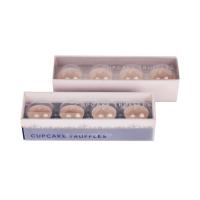 China Customized Chocolate Paper Boxes , Pink Packaging Boxes With Clear Window for sale