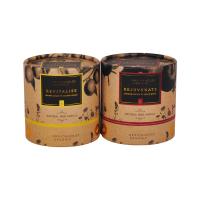 China CMYK Printing Cylinder Paper Tube , Cardboard Round Containers With Gold Foil Stamping for sale