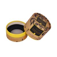China CMYK Printing Cylinder Paper Tube , Cardboard Round Containers With Gold Foil Stamping for sale