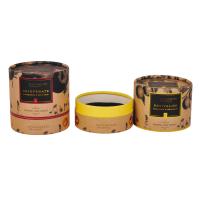 China CMYK Printing Cylinder Paper Tube , Cardboard Round Containers With Gold Foil Stamping for sale