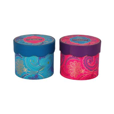 China Cylinder Shape Cardboard Paper Tube With Gold Hot Foil Stamping OEM for sale