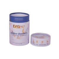 China Coffee Tea Cardboard Paper Tube , Cylindrical Paper Tube Box With Gold Foil Logo for sale