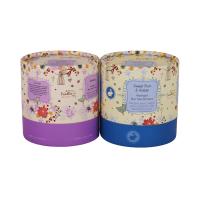 China Coffee Tea Cardboard Paper Tube , Cylindrical Paper Tube Box With Gold Foil Logo for sale