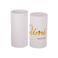 China White Hollow Cardboard Paper Tube , Cardboard Cylinder Containers For Bottles Mailing for sale
