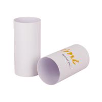 China White Hollow Cardboard Paper Tube , Cardboard Cylinder Containers For Bottles Mailing for sale