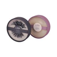 China False Eyelashes Cylinder Paper Tube Packaging With PVC Insert Detachable Lid for sale