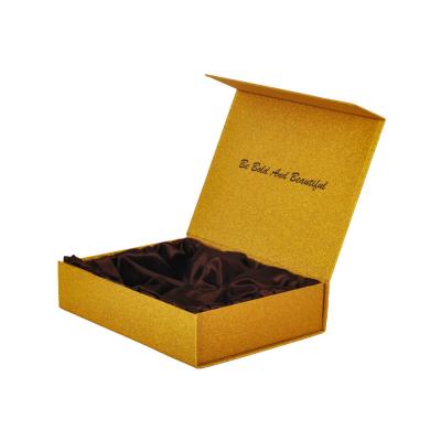 China Corrugated Board Rigid Cardboard Wig Box Yellow Color 26×15×10cm for sale