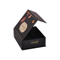 China Black Hard Cardboard Wig Box Magnetic CMYK Printing Multipurpose for sale