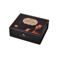 China Black Hard Cardboard Wig Box Magnetic CMYK Printing Multipurpose for sale