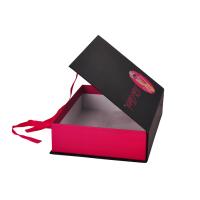 China Unfold Rigid Cardboard Magnetic Box , Square Custom Boxes For Wigs for sale