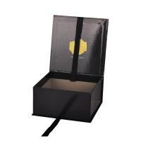 China Glossy Black Custom Wig Boxes With Logo Rigid Paperboard Material for sale