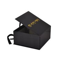 China Glossy Black Custom Wig Boxes With Logo Rigid Paperboard Material for sale