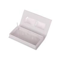 China Shiny Gold Marble Cardboard Eyelash Box With Visualization Window for sale