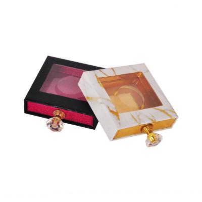 China Custom Plastic Tray Cardboard Eyelash Box With Film Lamination for sale