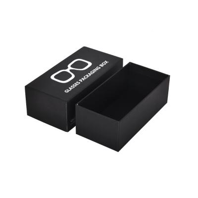 China Black Card Paper Sunglasses Packaging Box Eco Friendly 2mm Thickness for sale