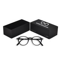 China Black Card Paper Sunglasses Packaging Box Eco Friendly 2mm Thickness for sale