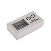 China Customized Eyewear Packaging Box , White Hard Cardboard Sunglasses Box for sale