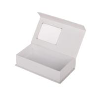 China Customized Eyewear Packaging Box , White Hard Cardboard Sunglasses Box for sale