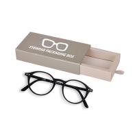 China Customized Sunglasses Box Packaging With White Silk Screen Printing for sale