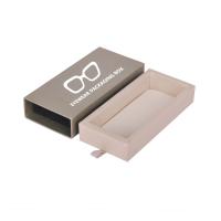 China Customized Sunglasses Box Packaging With White Silk Screen Printing for sale