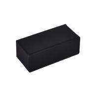 China Straight Corner Eyewear Packaging Box Matte Black Grey Cardboard Material for sale