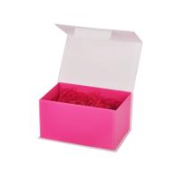 China Magnetic Closure Shipping Box For Sunglasses White And Pink Color for sale