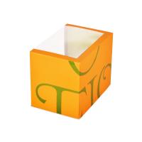 China Rectangle Custom Cake Boxes With Window 350g Coated Paper Material for sale