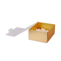 China White Orange 2mm Paperboard Matte Lamination Hot Foil Stampping In Gold Clothing Box Packaging for sale