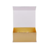 China White Orange 2mm Paperboard Matte Lamination Hot Foil Stampping In Gold Clothing Box Packaging for sale