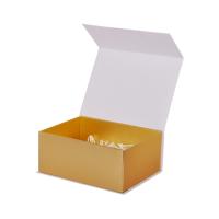 China White Orange 2mm Paperboard Matte Lamination Hot Foil Stampping In Gold Clothing Box Packaging for sale
