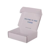 China Custom Logo White Packaging Paper Box Hot Stamping 250gsm 300gsm for sale