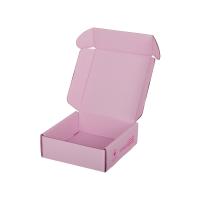 China Pink Cosmetic Paper Packing Boxes CMYK Color With Hot Stamping Logo for sale