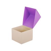 China Purple White Cake Cardboard Box Matte Lamination With Custom Logo Color for sale