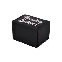 China Black Red Gift Cosmetic Packaging Box Double Sided Printing Glossy Lamination OEM for sale