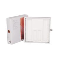 China White Cosmetic Drawer Box Packaging Skin Care Serum With Ribbon Handle for sale
