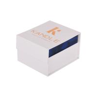 China White Foldable Magnetic Flip Cover Rigid Paper Gift Box Packaging Candle for sale