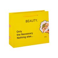 China Matt Lamination Yellow Paper Packaging Bags Square Shape for sale