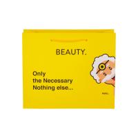 China Matt Lamination Yellow Paper Packaging Bags Square Shape for sale